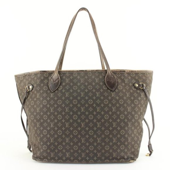 Louis Vuitton | Bags | Louis Vuitton Dark Brown Fusain Mini Lin ...